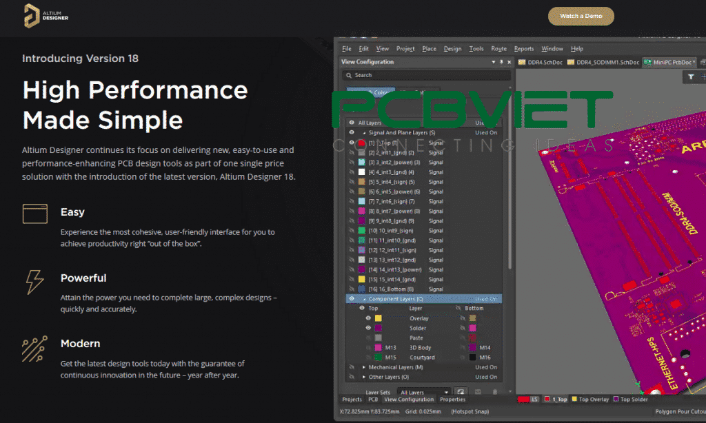 Những tính năng mới trong Altium designer 18 – PCBVIET